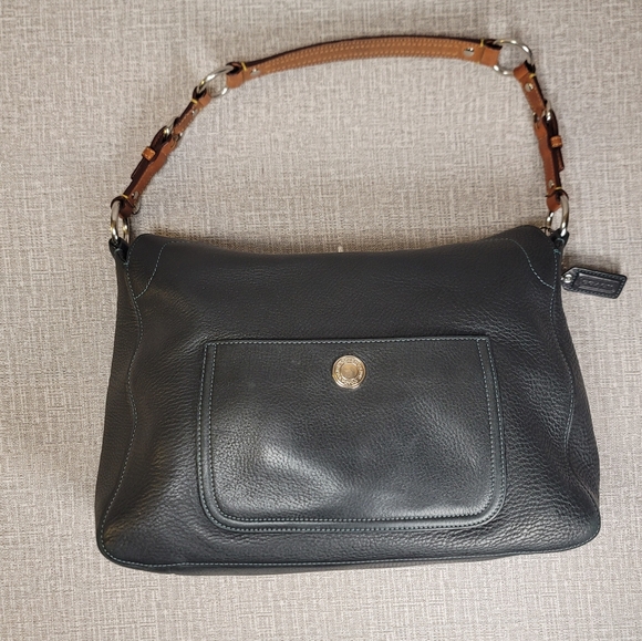 Coach | Bags | Coach 8a39 Hobo Shoulder Purse Pebbled Leather Tote ...
